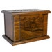 Truck Cremation Urn, Trucker's Wooden Funeral Urn, Truck Driver's ...