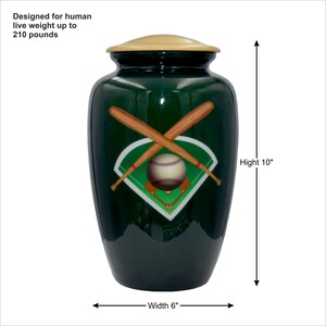 Baseball Lover's Cremation Urn, Adult Size Baseball Urn, Personalized ...