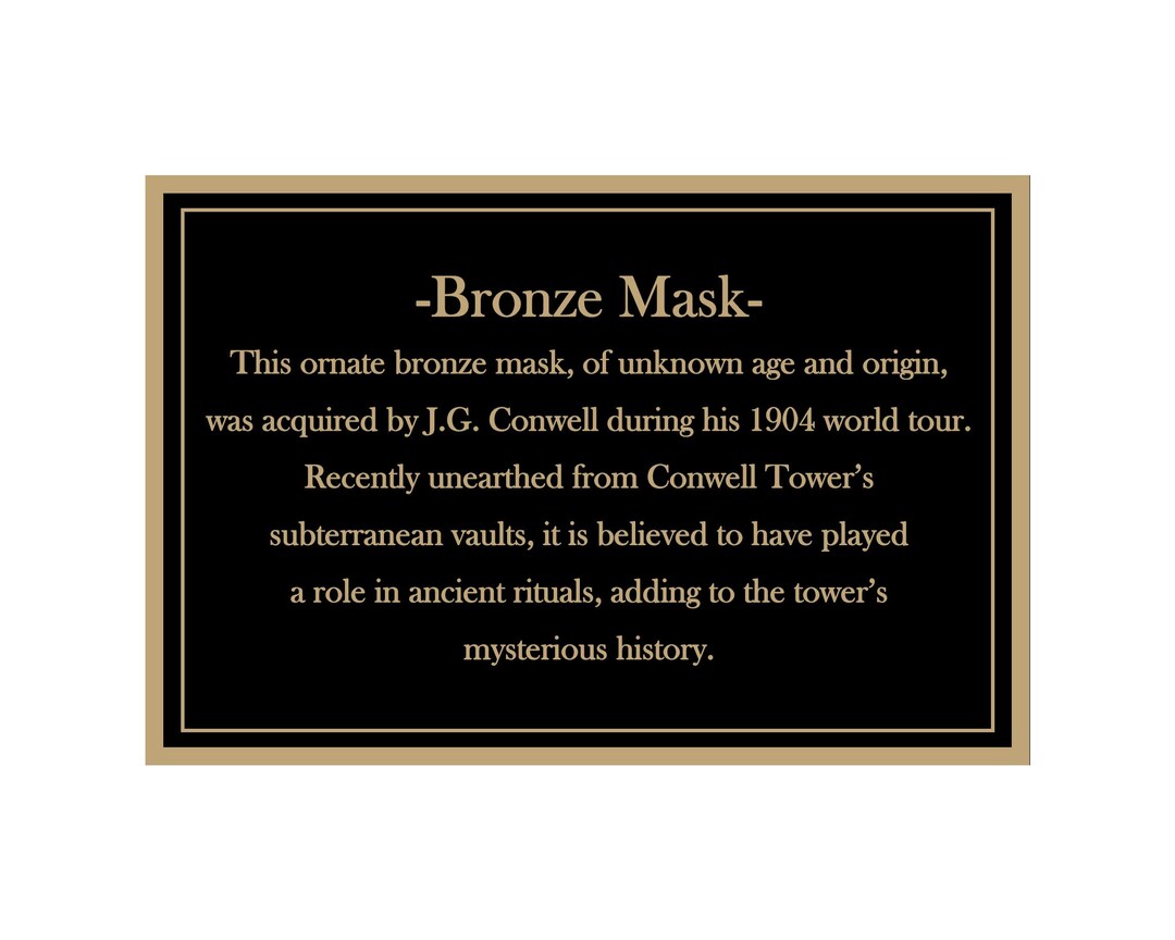 Museum Plaque, Artifact Plate, Name Plate, Bench Plate, Flag Case ...