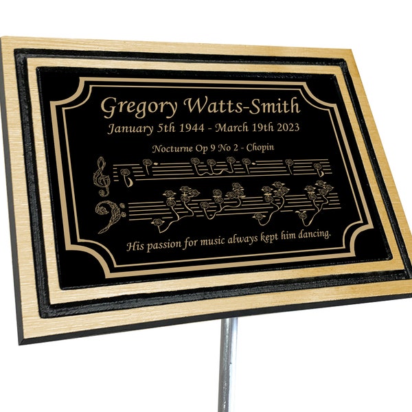 Cast Aluminum Memorial Plaque - Etsy