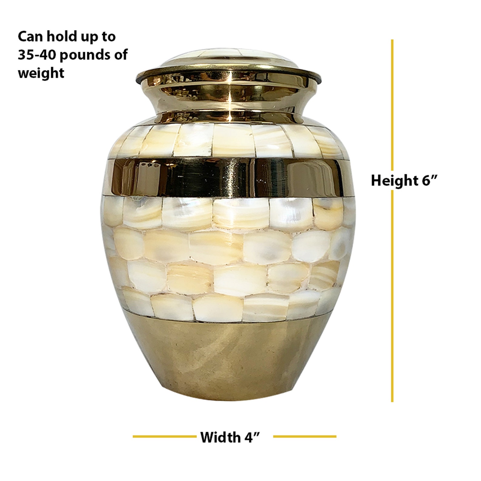 Personalized Cremation Urn Funeral Urns Brass Mother of - Etsy