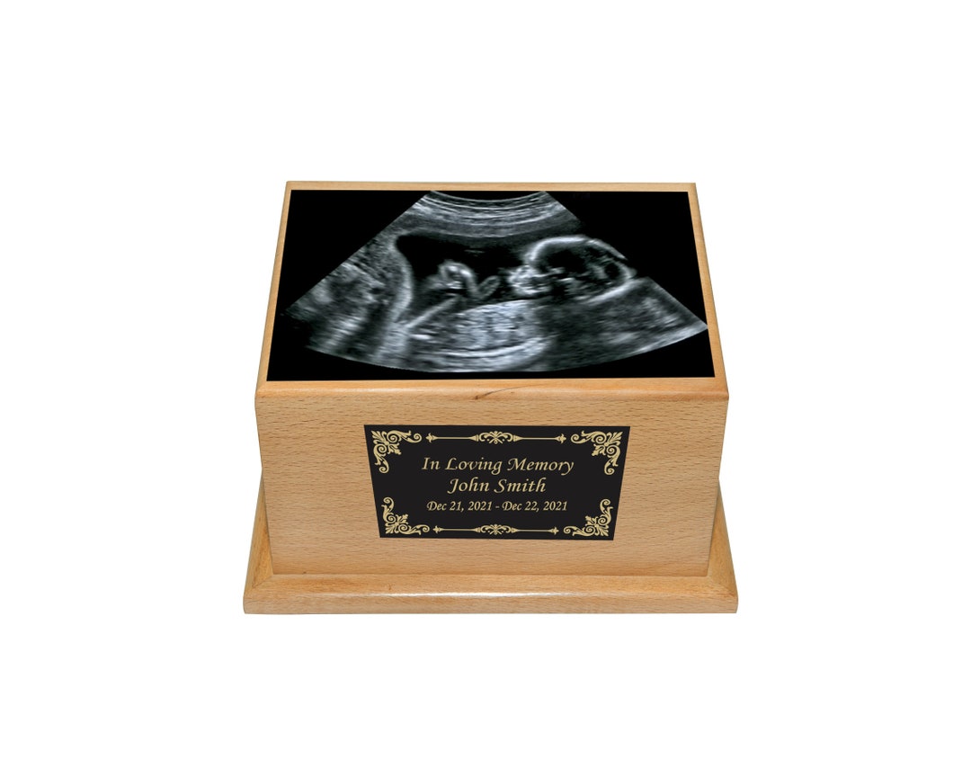 Miscarriage Baby Cremation Urn, Wooden Toddler and Children Cremation ...