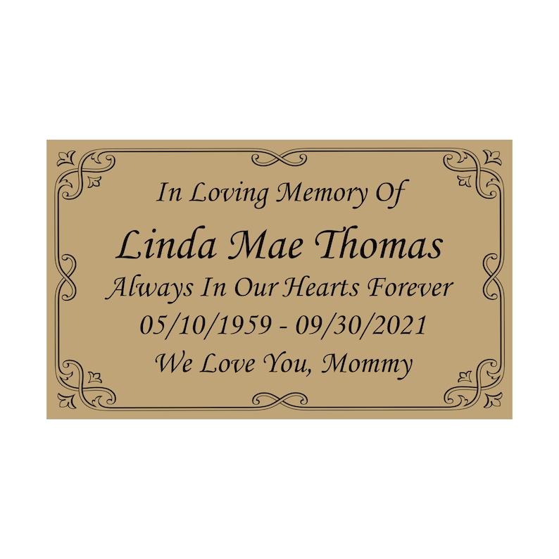 Personalized Engraved Plate Gold Name Plate Plaque Custom - Etsy