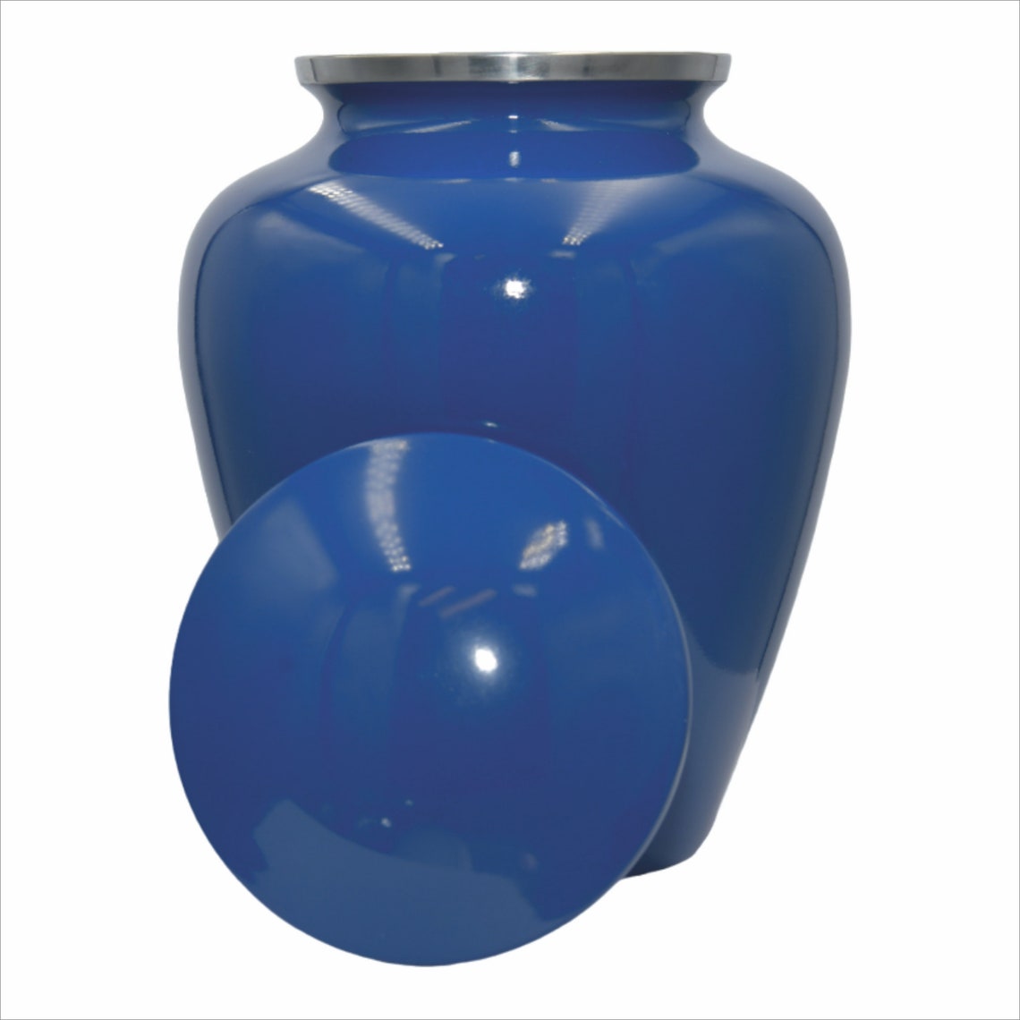 Star of David Blue Cremation Urn for Human Ashes, Jewish Cremation Urn ...