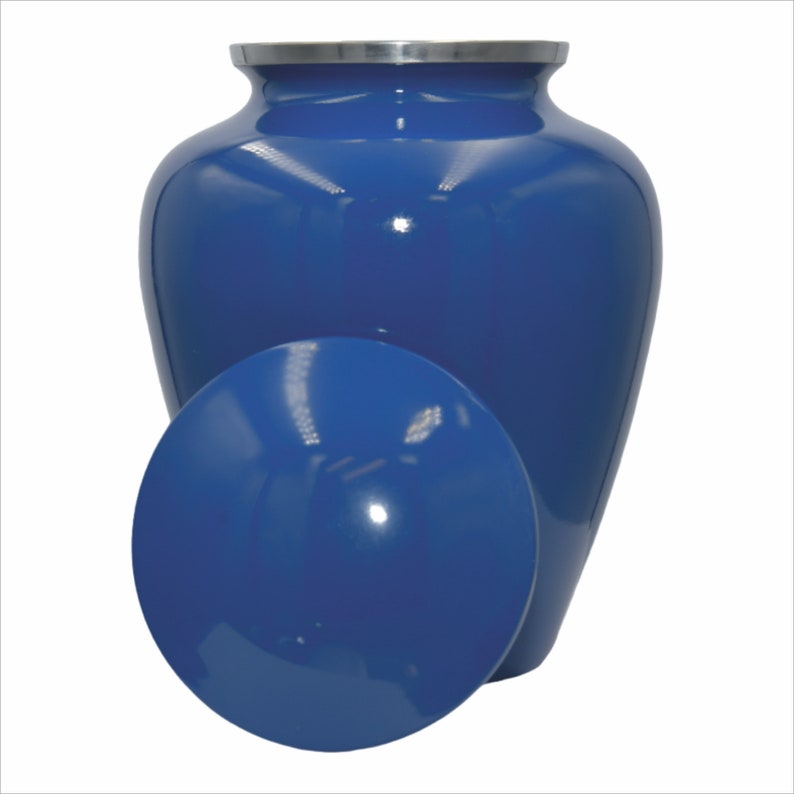 Star of David Blue Cremation Urn for Human Ashes, Jewish Cremation Urn ...