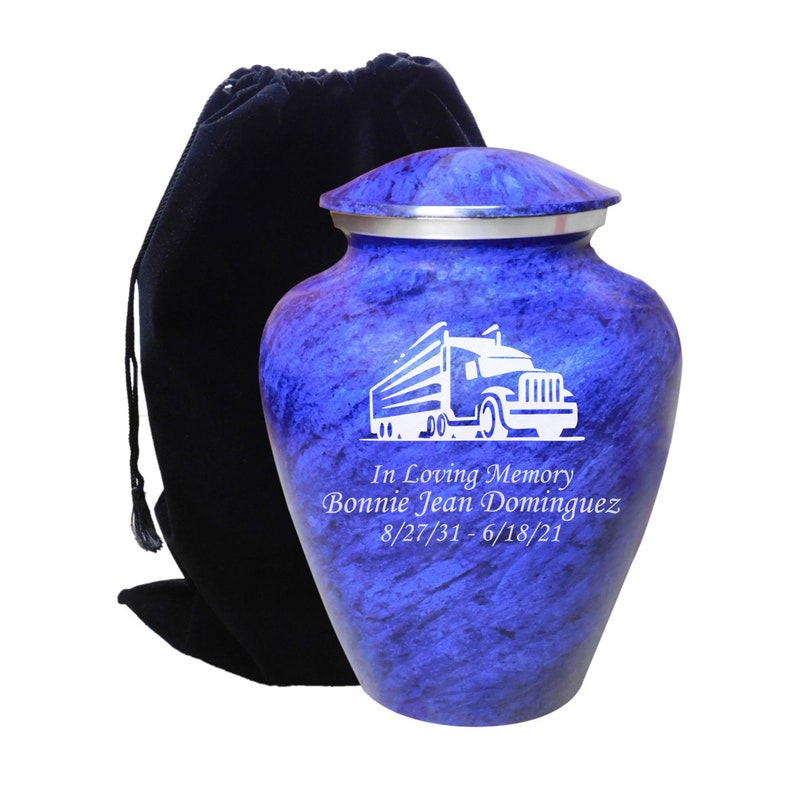 Truck Cremation Urn Trucker's Adult Funeral Urn Big - Etsy