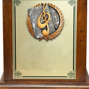 Music Note Adult Memorial Wooden Cremation Urn, Sports Wood Funeral ...