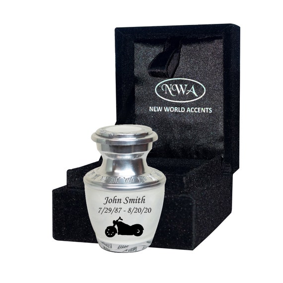 Motorcycle Lovers Keepsake Cremation Urn Funeral Tokens | Etsy