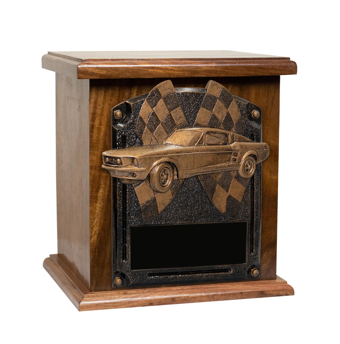Muscle Car Cremation Urn for Car Lovers, Wooden Funeral Urn With ...