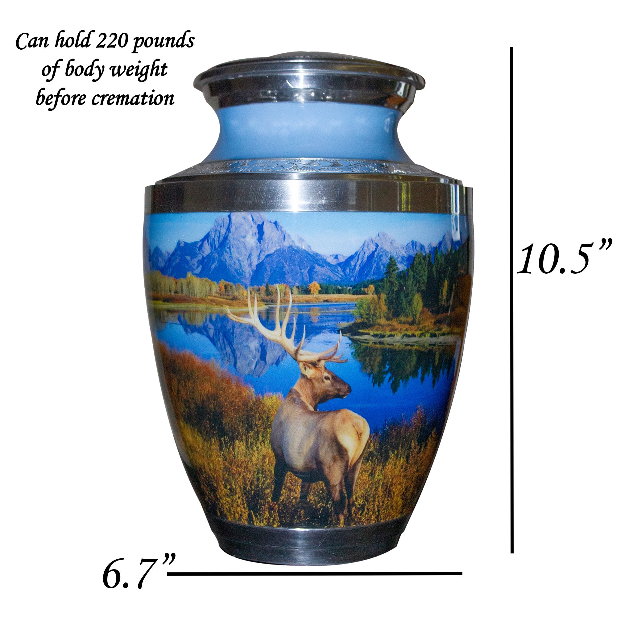 Personalized Large Funeral Urn, Hunter's Urn, Elk, Deer Hunting ...