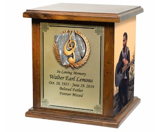 In Loving Memory Stairs to Heaven Adult Memorial Wooden Cremation Urn ...