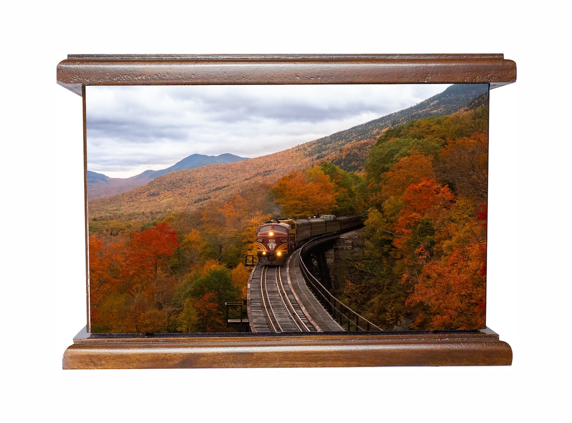 American Train Personalized Wooden Cremation URN Funeral Urn | Etsy