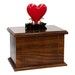 Red Heart Wooden Funeral Urn Lovers Cremation Urn Wood - Etsy