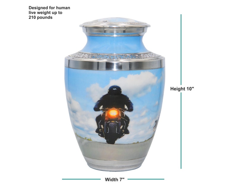 Motorcycle Urn, Bike Lovers Cremation Urn, Urns for Human Ashes ...