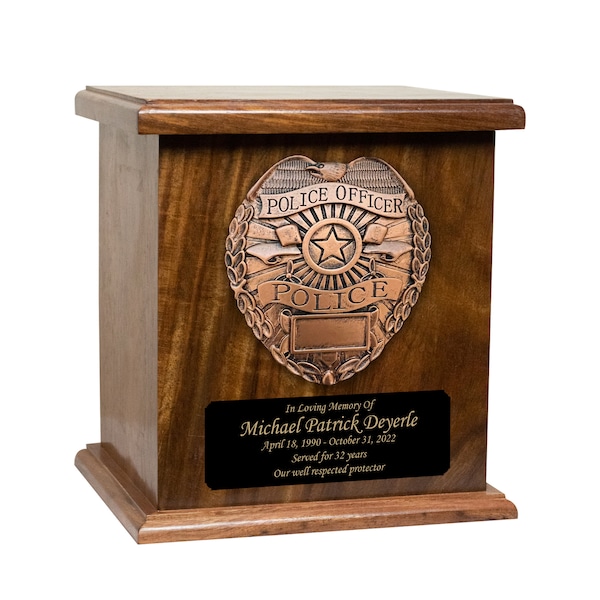 Personalized Urn Police - Etsy