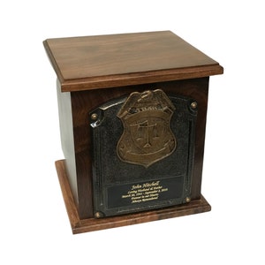 Law Enforcement, Police Officers, Justice Funeral Cremation Urn Adult ...