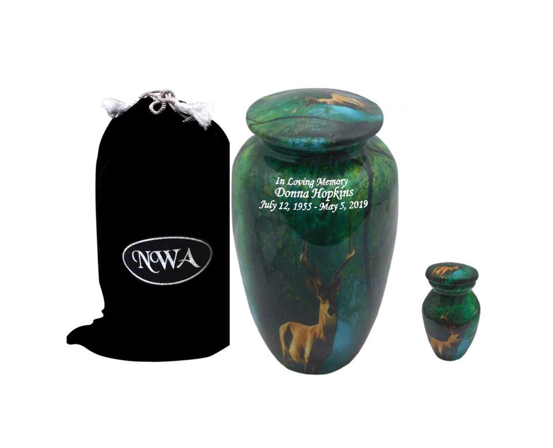 Personalized Large Funeral Urn, Hunter's Urn, Elk, Deer Hunting ...