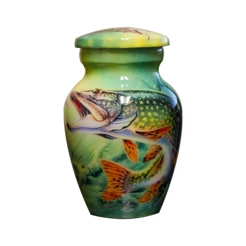 Personalized Large Funeral Urn Bass Fish Urn Fishing - Etsy