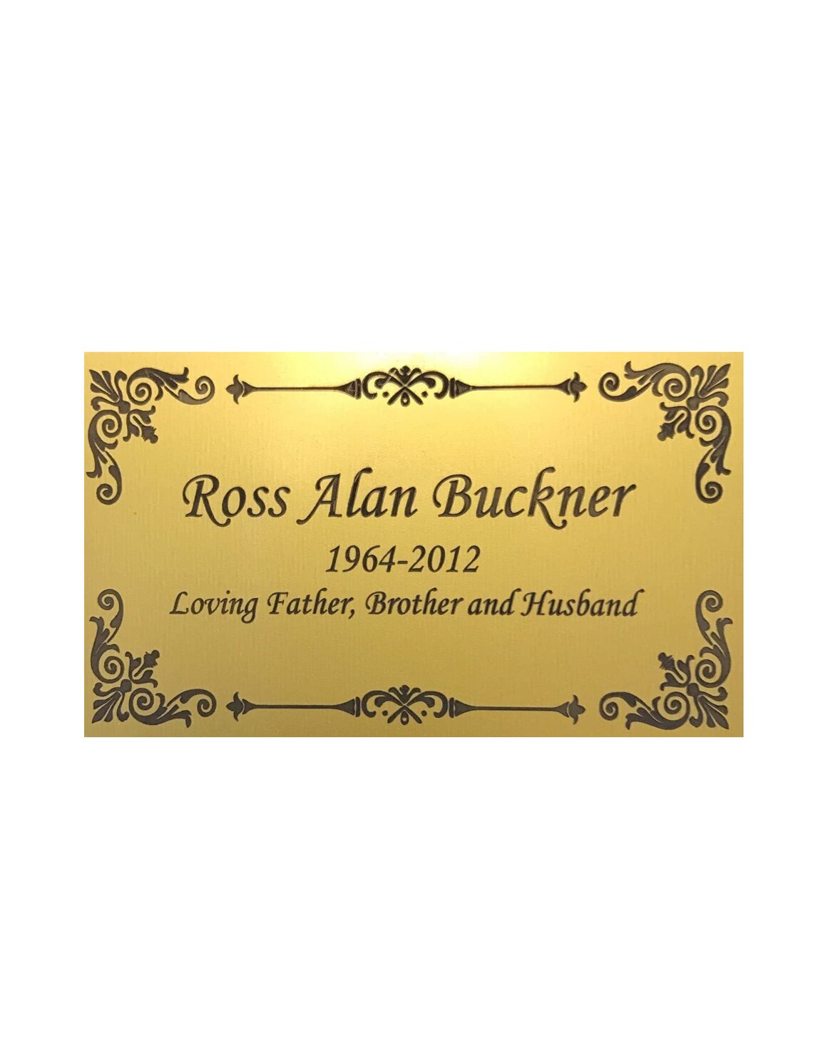 Personalized Engraved Plate Gold Name Plate Plaque Custom | Etsy