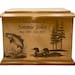 Duck Pond Cremation Urn, Ducks Wooden Funeral Urn, Animal Lovers ...