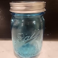 Antique Drey Perfect Mason Canning Jar Cursive Writing W/zinc Lid Quart ...
