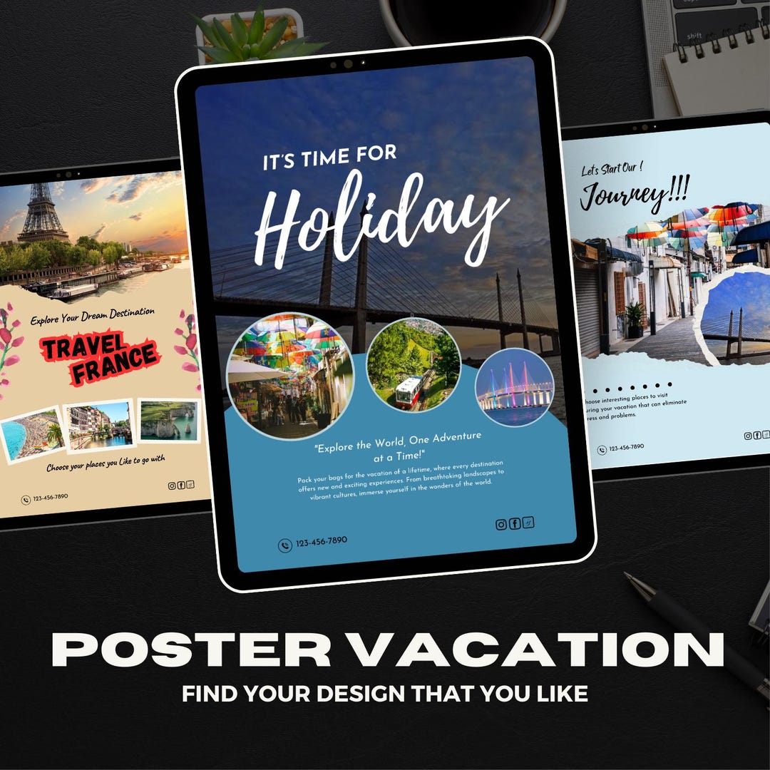 Poster Template for Vacation Packages | Free Travel Poster, All ...
