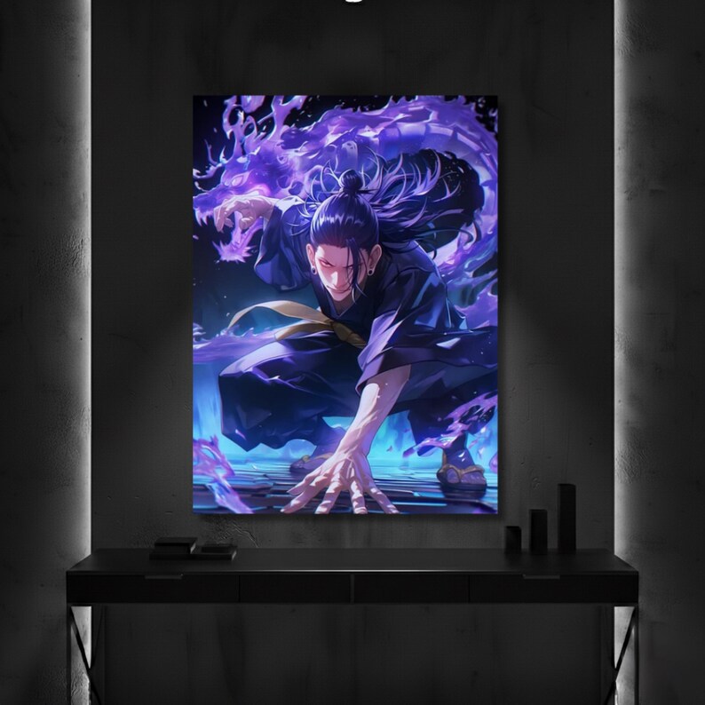 Suguru Geto Metal Poster, Jujutsu Kaisen Wall Decor, Cursed Spirit Art ...