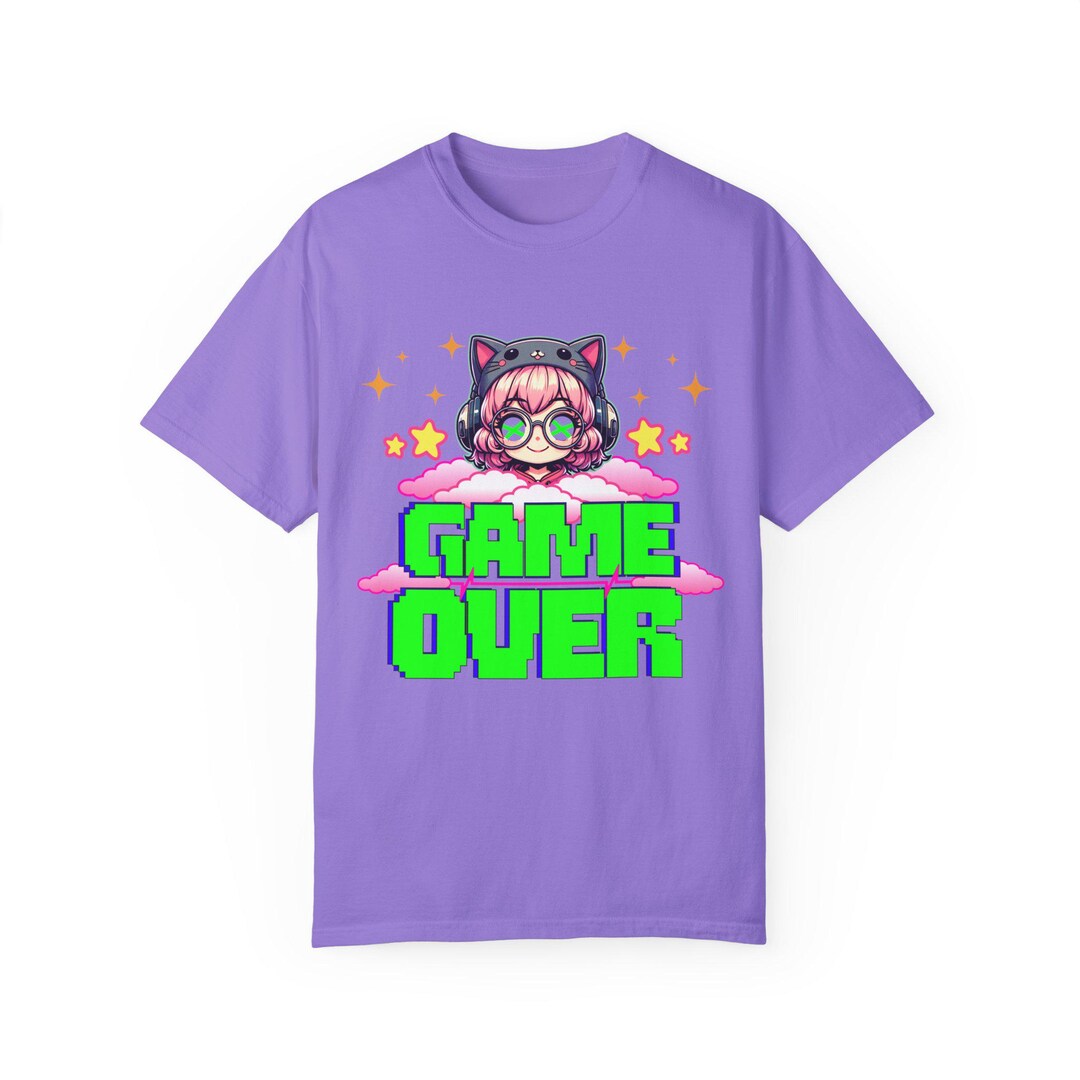 Game Over Gamer Girl T-shirt, Gamer Shirt, Gaming Apparel, Gift for ...