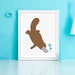 Platypus Print Australian Animal Print, Aussie Animal Art Nursery Print ...