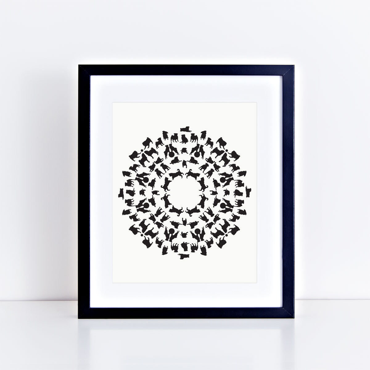 Mops Hund Kunst Welpen Mandala Druck Tier Kunst Geschenk - Etsy.de