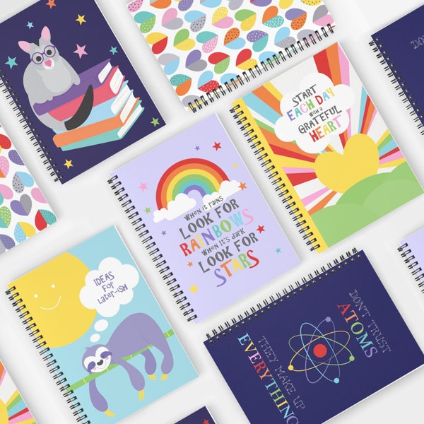 Colourful Notebooks - Etsy