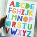Alphabet Print Abcs Poster Colourful Nursery Art - Etsy