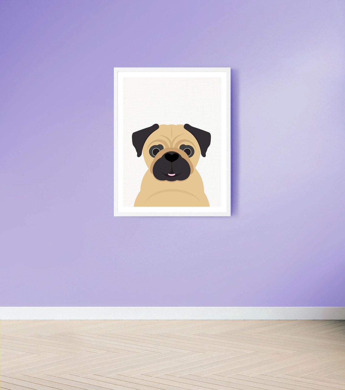 Pug Gifts Pug Art Print, Dog Prints, Dog Wall Art, Nursery Prints, Pug ...
