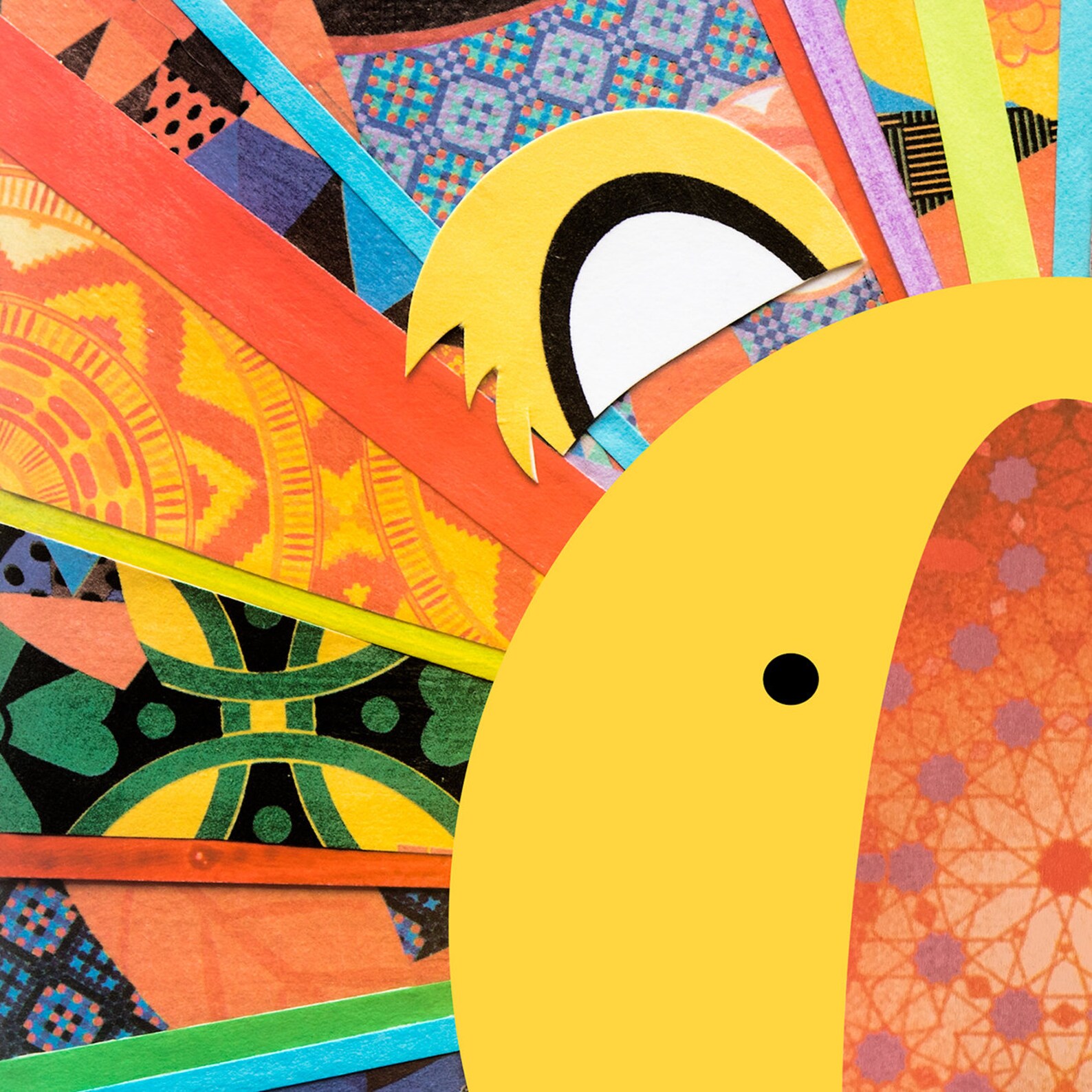 Lion Art Limited Edition Print of Original Paper Collage - Etsy