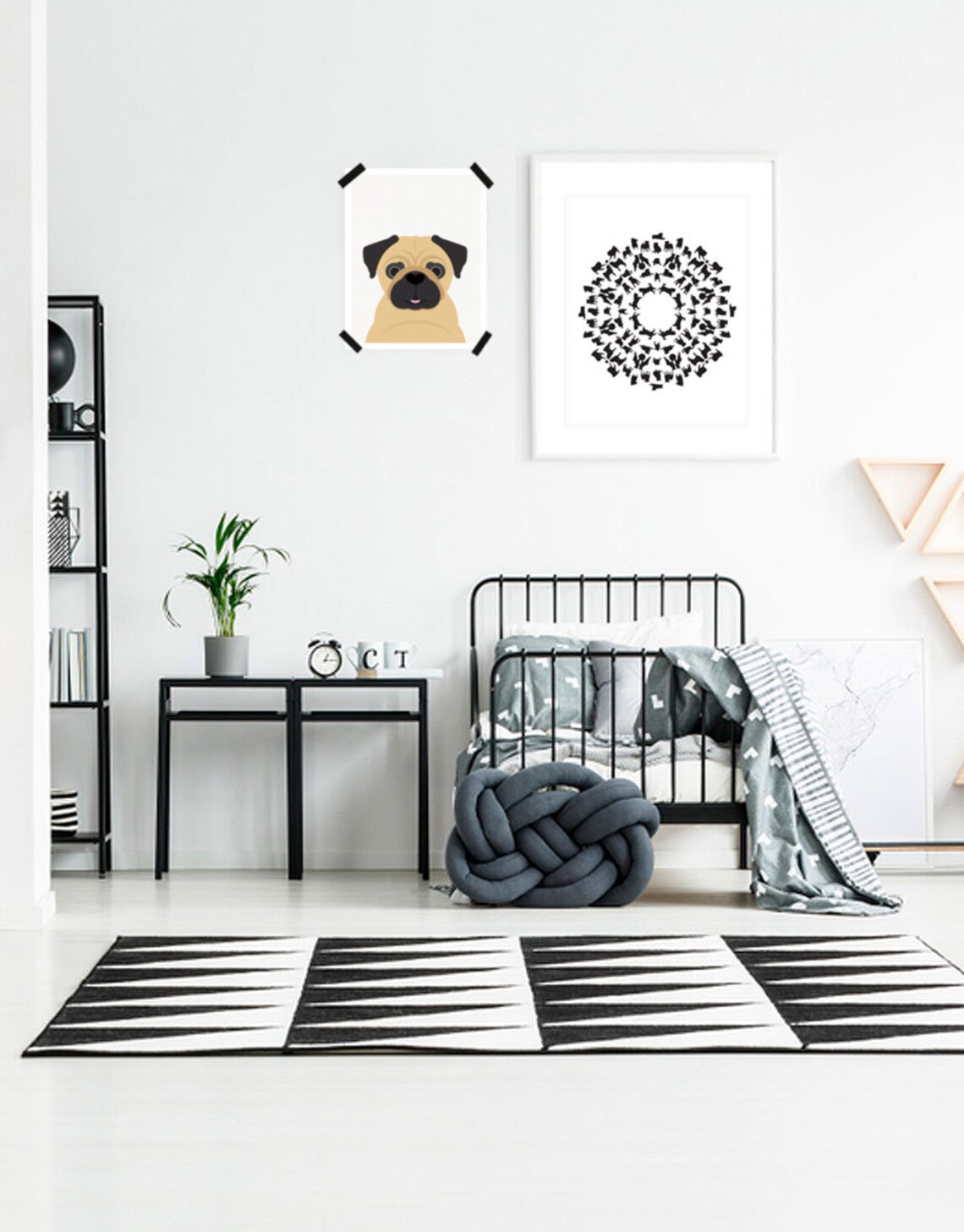 Pug Gifts Pug Art Print, Dog Prints, Dog Wall Art, Nursery Prints, Pug ...