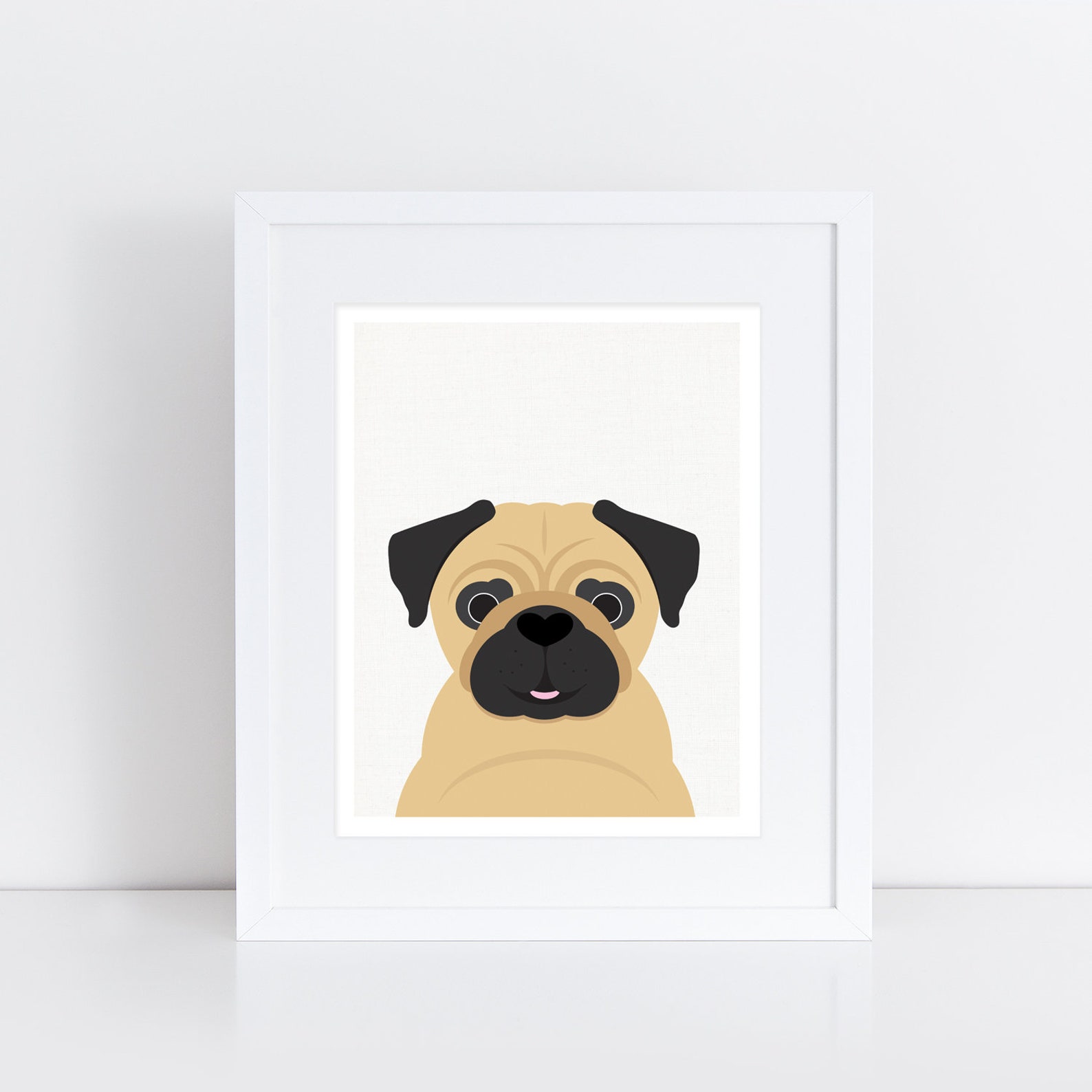 Pug Gifts Pug Art Print Dog Prints Dog Wall Art Nursery - Etsy