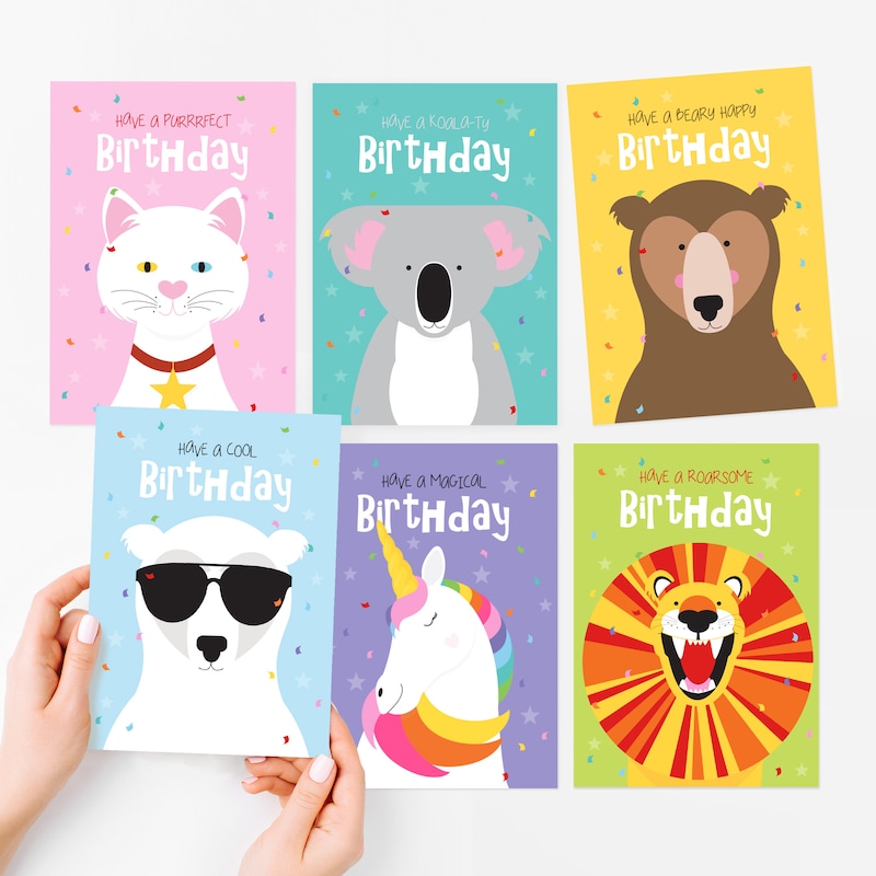 Kids Birthday Card - Etsy