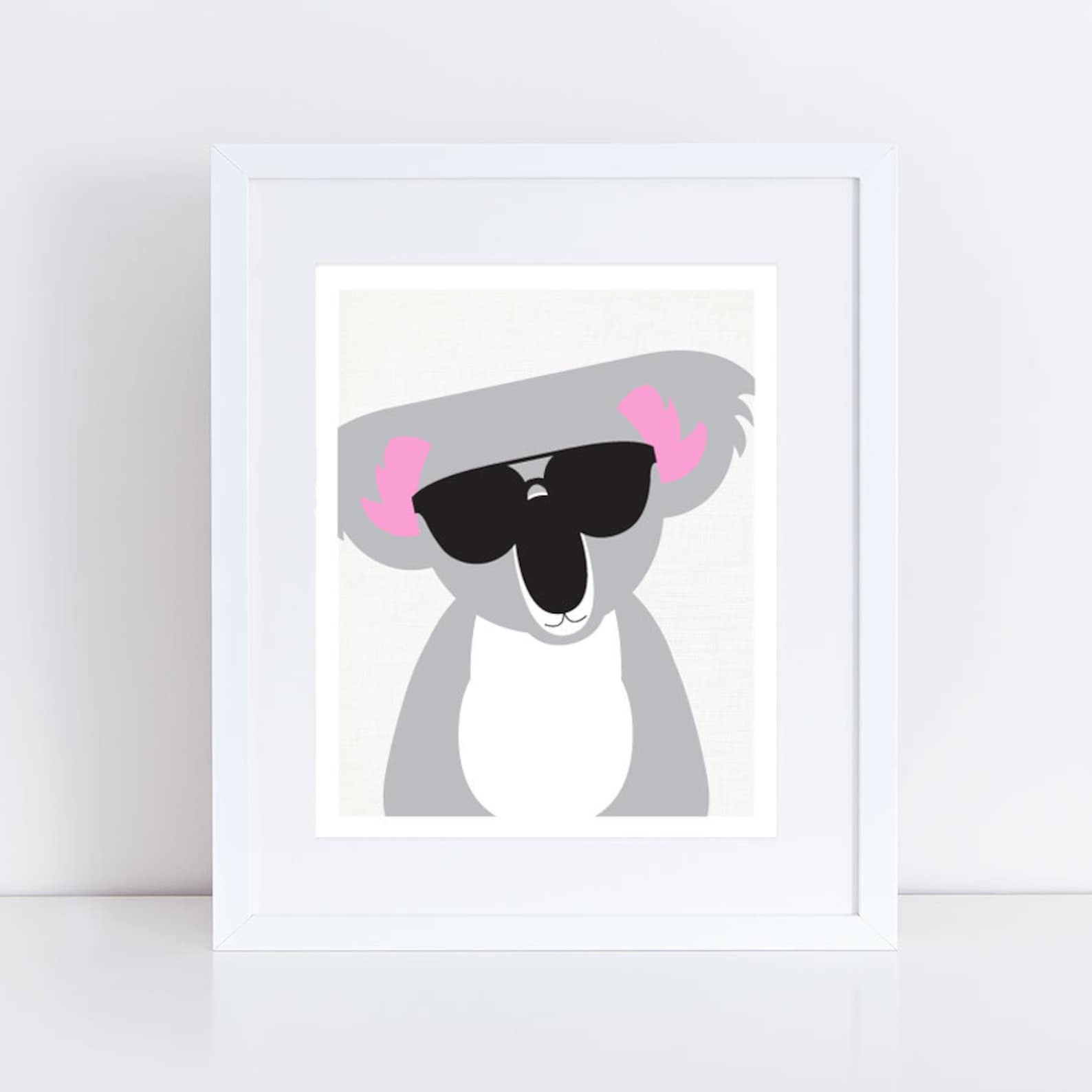 Cool Koala Print Koala Bear Nursery Art Australian Animal - Etsy
