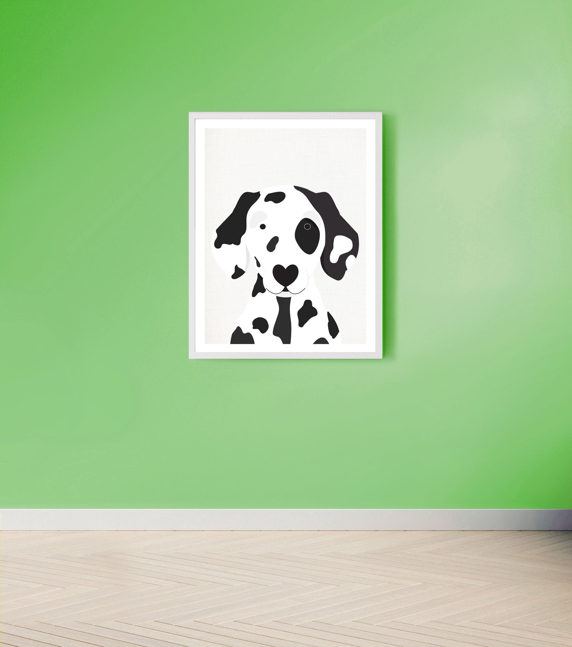 Dalmatian Print Dog Portrait Dalmatian Gifts Dog Art, Dalmation ...