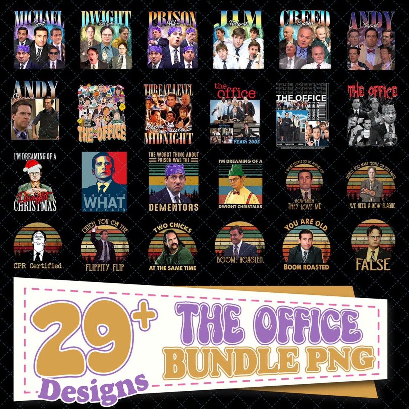 The Office Movie Bundle, the Office Png Files for Cricut, the Office Tv ...