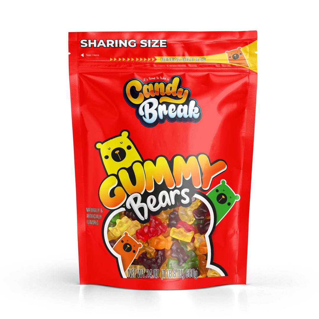 24 Oz Gummy Candies | Pick Your Flavors | Resealable Pouch Bags - Etsy