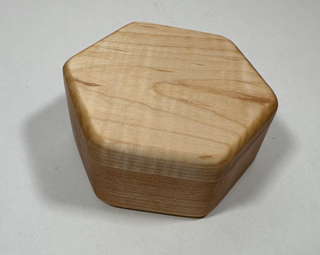 Curly Maple Hexagonal Box - Etsy