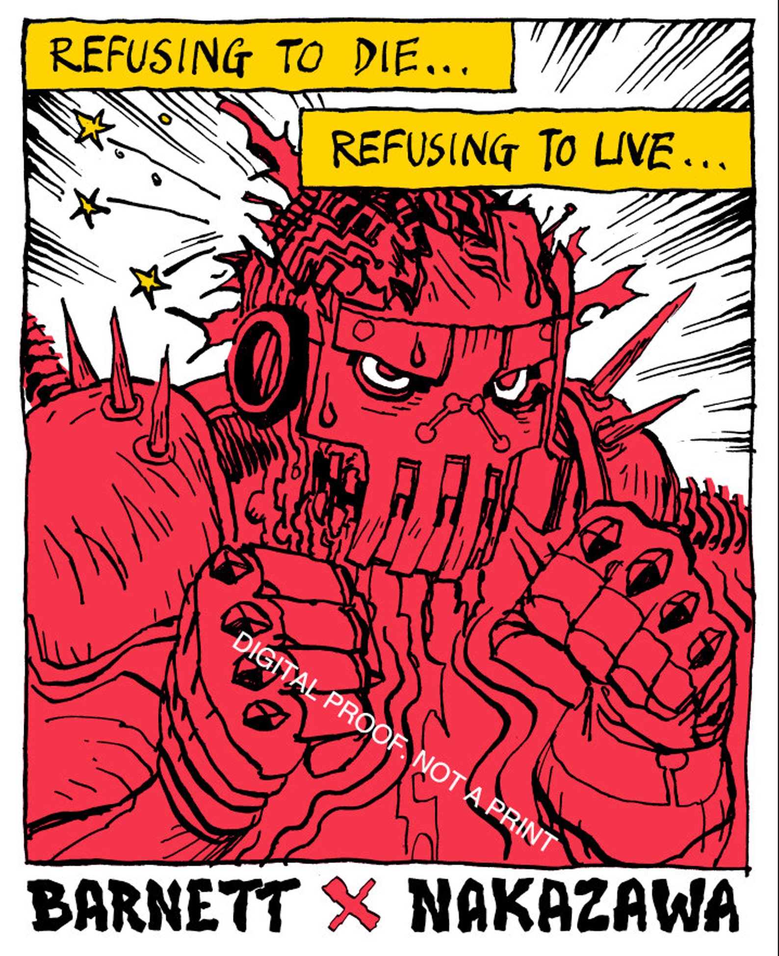 Limited Edition Refusing to Die Screen Print Autographed by Warmaster ...