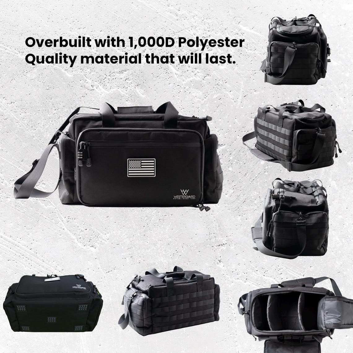 Tactical Gun Range Bag - Hand Gun and Magazine Storage, Lockable ...