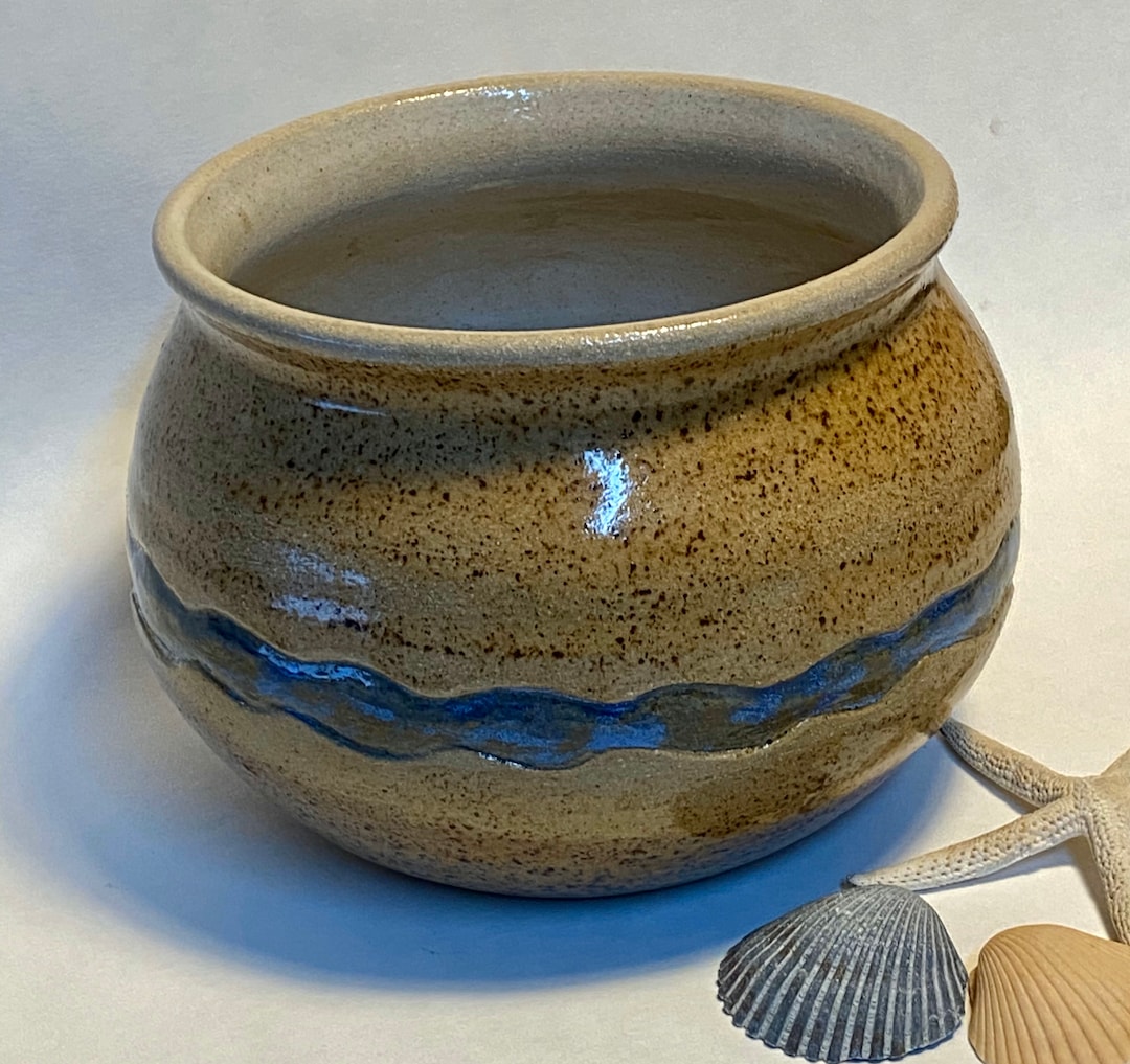 River Pot, Meandering Blue River Pot - Etsy