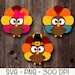Cute Boy and Girl Thanksgiving Baby Turkey Bundle Pack, SVG Vector File ...