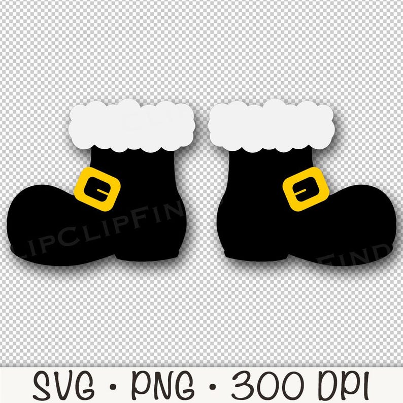 Santa Claus Boots, SVG, PNG, Clipart, Instant Digital Download - Etsy