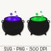 Halloween Cauldron SVG, Witch Pot PNG, Cauldron Clipart, Witch Brew ...