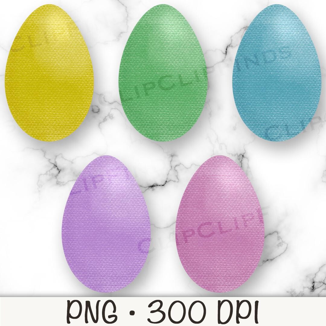 Pastel Easter Eggs Clipart, Watercolor Easter Eggs, Easter Eggs Bundle ...