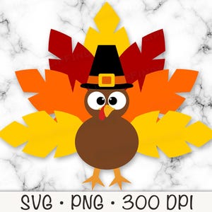 Thanksgiving Turkey SVG Vector File and PNG Transparent Background Clip ...